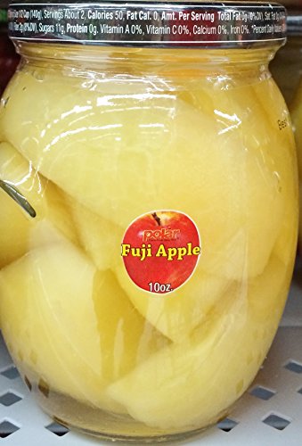 2 Jars - 10oz MW Polar Fruit Fuji Apple Slices in Light Syrup Food ...