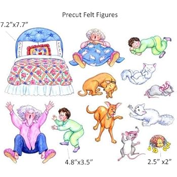 Amazon.com: Nap Time (Napping House) Felt Figures for Flannelboard ...