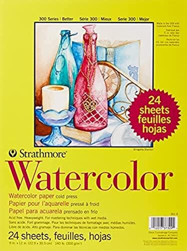 Strathmore Paper 300 Series Watercolor Class Pack, Cold Press, 1 Pack ...