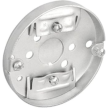 4 Inch Round 1/2 Inch Deep Old Work Pan Box With 2 1/2 Inch Conduit ...