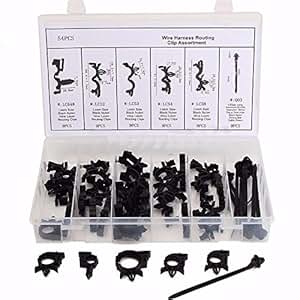 Amazon.com: 54 x Wiring Harness Wire Loom Routing Clips Assortment ...