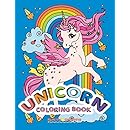 UNICORN Coloring Book: Two sets of 25 Coloring Pages with Unicorns on ...