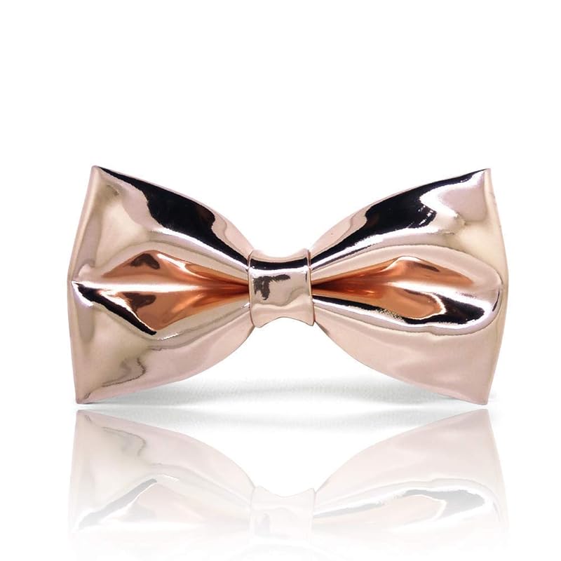 Amazon.com: Rose Gold bow tie |Rose Gold pre-tied bow tie | Rose Gold ...