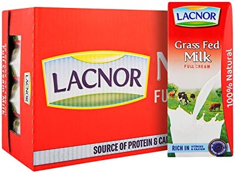 سعر Lacnor Essentials Milk Full Cream - Pack Of 32 Pieces (32 X 180 ml ...
