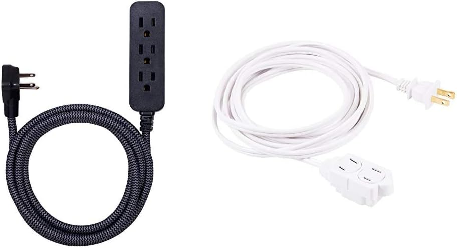 Amazon.com: GE Designer Extension Cord with Surge Protection, Braided ...