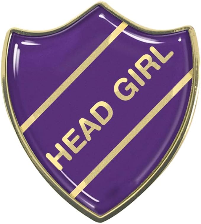 Head Girl Violet School Shield Badge: Amazon.co.uk: Clothing