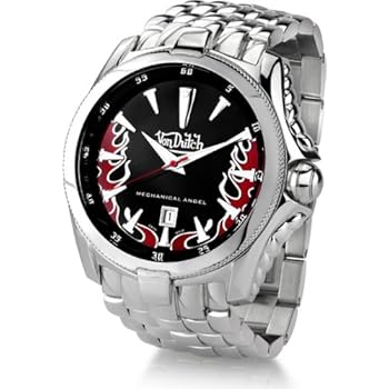 Amazon.com: Von Dutch - Angel - Automatic - Black/Red - Medium: Von ...