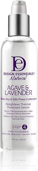 Design Essentials Agave & Lavender Weightless Thermal Protectant Serum ...
