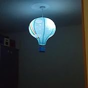 Rainbow Hot Air Balloon Ceiling Light (Paper Lantern Lamp Shade) - BLUE ...