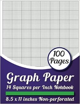 Graph Paper 14 Squares Per Inch Notebook: 14 Count Graph Paper For ...