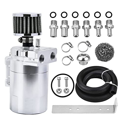 EVIL ENERGY Baffled Oil Catch Can,Oil Separator Catch Can with Breather ...