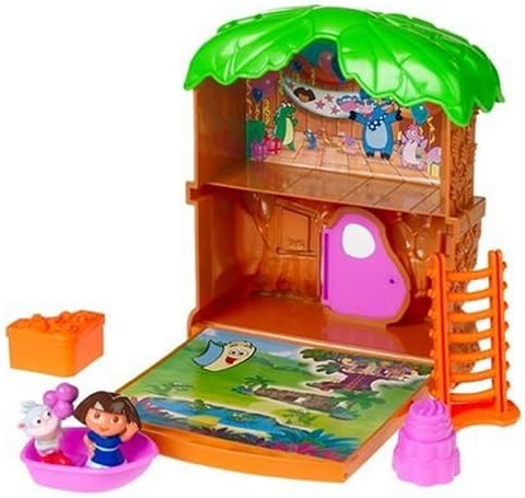 Mattel Dora The Explorer Let'S Go Adventure Treehouse Mini Playset ...