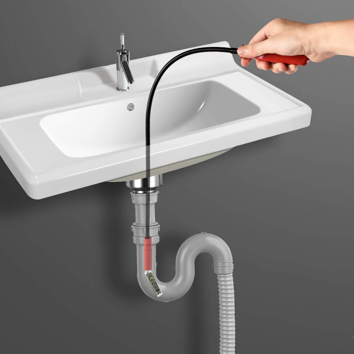 23.5inch Flexible Magnetic Grabber Pickup Tool - Bendable Magnet Snake ...