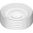Amazon.com | WHJY 6 pcs Clear Glass Plates, 5 inch Glass Plate Set ...