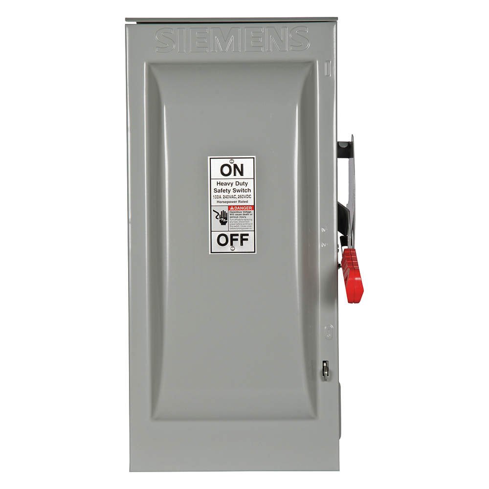 100 Amp 240VAC Single Throw Safety Switch 2P - Electronic Components ...