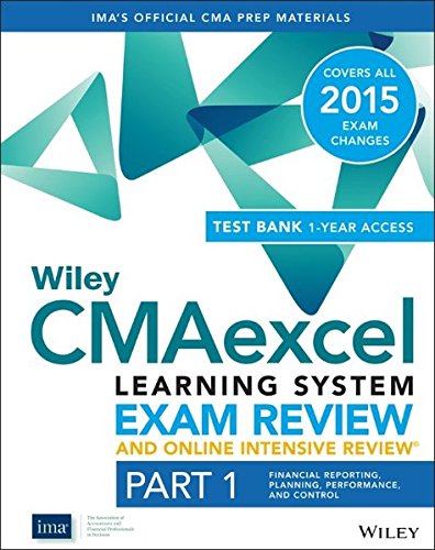 Wiley CMAexcel Learning System Exam Review and Online Intensive Review ...