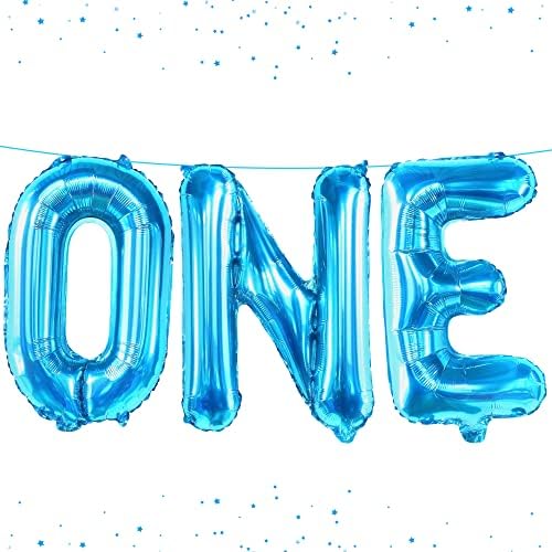 KatchOn, Big One Balloons for 1st Birthday Blue - 16 Inch | Blue One ...