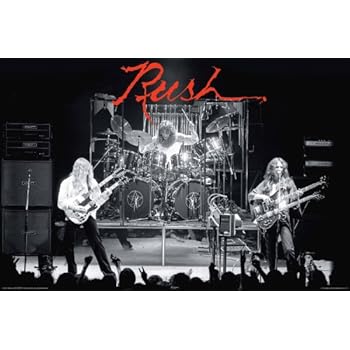 Amazon.com: Buyartforless Rush - Black and White 36x12 Poster Music Art ...