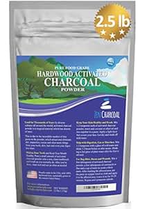 Amazon.com: Large 2.5 lb Hardwood Activated Charcoal Powder 100 Percent ...