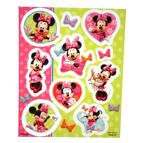 Unique Minnie Mouse Bow-Tique Stickers 4 sheets