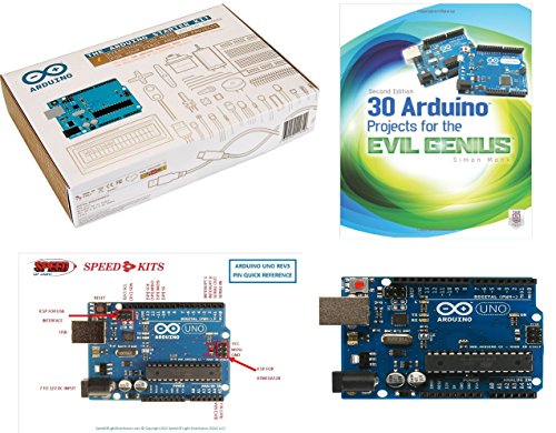 Buy Arduino Starter Kit Evil Genuis Bundle: Includes Official Arduino.cc K000007 Kit with Uno R3 ...