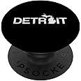 Amazon.com: Detroit Michigan MI Map Letter Athletic Sports Fan ...
