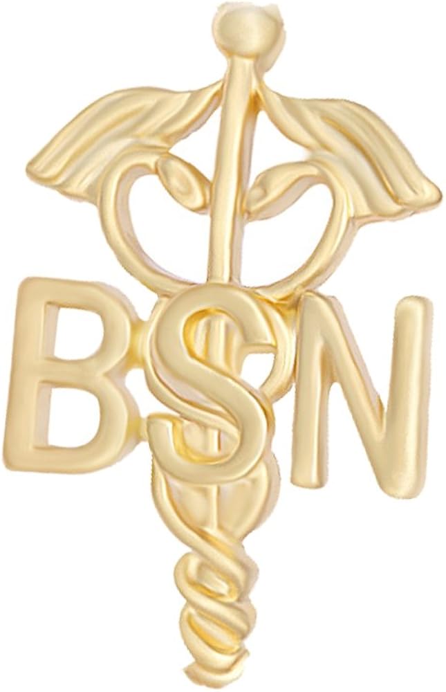 MANZHEN Prestige Medical Emblem Pin, BSN MSN Nurse Doctor Brooch Pins ...