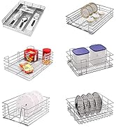 WINSTAR High Grade Stainless Steel Wire Kitchen Baskets Set of 6 ...
