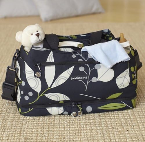 SootheTime Good to Go Tote Changing Bag and Leaves Toss Portable Cot ...