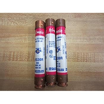 Mersen TRS30R 600V 30A 5X13/16 Time Delay Fuse, 10-Pack - Cartridge ...