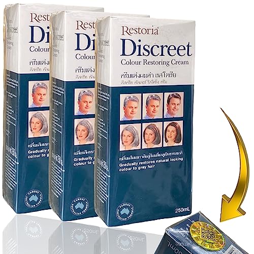 3 BOXES of Restoria Discreet Colour Restoring Cream 250ml *Free ...