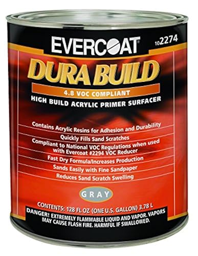 Evercoat Dura Build Acrylic Primer Surfacer for Body Filler, Putty ...