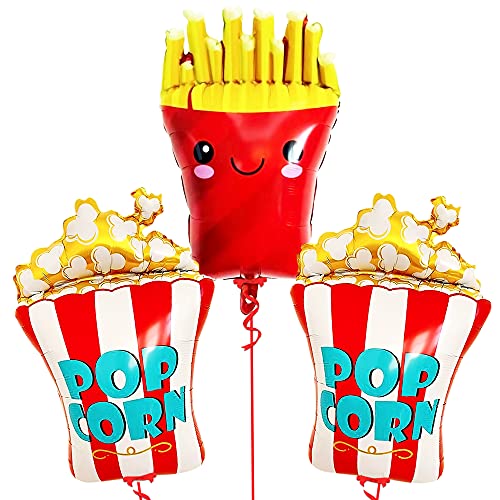 Big, Popcorn Balloon Decorations Set- 30 Inch, Carnival Theme Party ...