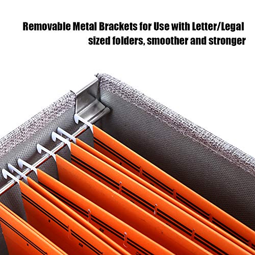 Upgraded Collapsible Hanging File Storage Boxes with Smooth Sliding ...