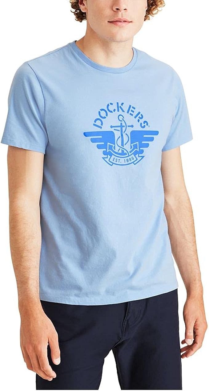 Dockers Mens Short Sleeve Crewneck T-Shirt: Amazon.ca: Clothing ...