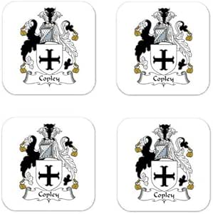 Amazon.com: Copley Family Crest Square Coasters Coat of Arms Coasters ...