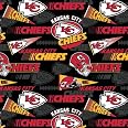 Amazon.com: Kansas City Chiefs Cotton Fabric - NFL Team Logo Cotton ...