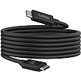 Amazon.com: Belkin Connect USB4 Cable (6.6ft/2M Power Cable), USB-C to USB-C Cable w/ 240W Power ...