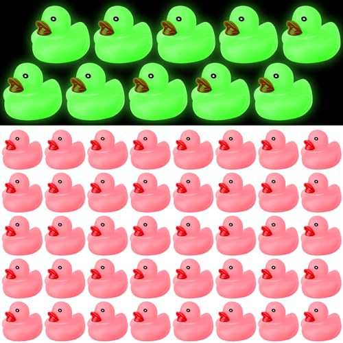 Chitidr Glow in The Dark Rubber Ducks 2.2'' Luminous Mini Rubber Duck ...