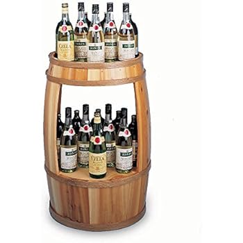 Amazon.com: Split Barrel Shelf, handcrafted with reclaimed wine barrel ...