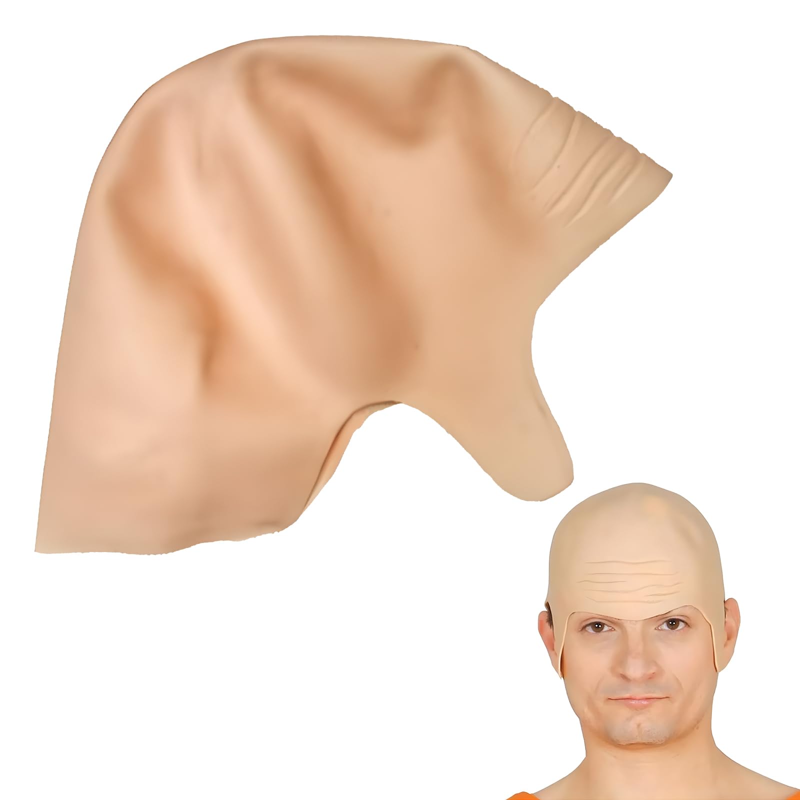 Bald Caps, Bald Cap for Woman, Halloween Makeup Latex Wig Caps ...
