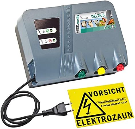 VOSS.farming Electric Fence Energiser DELTA 5" | 230 V/Mains | for ...