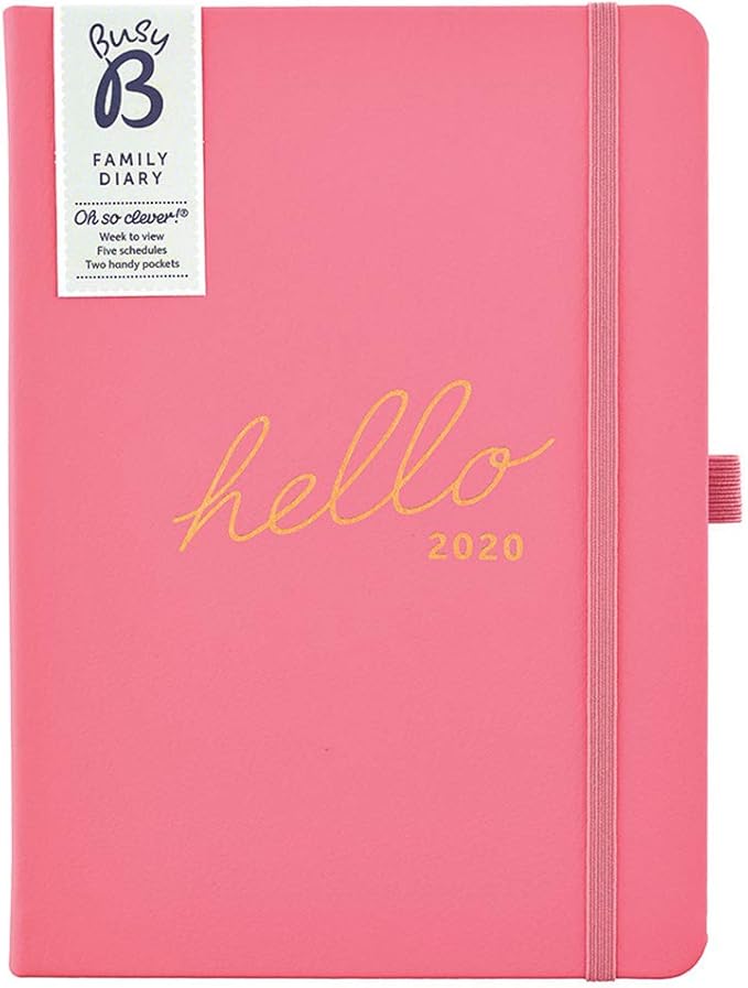Busy B Family Diary January - December 2020. Pink A5 Week to View Diary ...