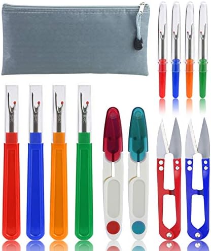 WFPLUS 13 Pieces Sewing Seam Rippers Kit with Storage Bag - Colorful ...