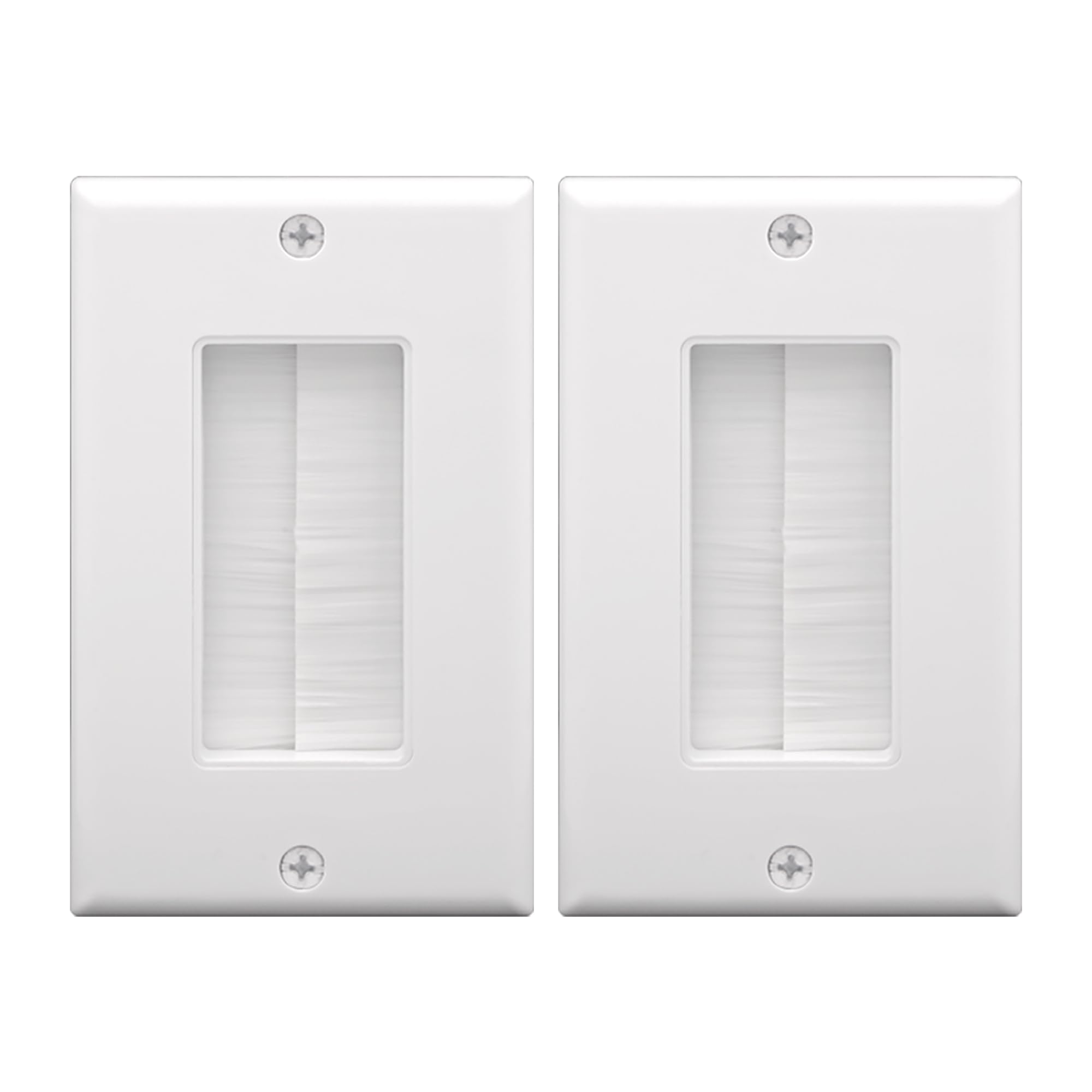 VCE Brush Wall Plate Cable Pass Through, Single Gang Decorator Wall ...