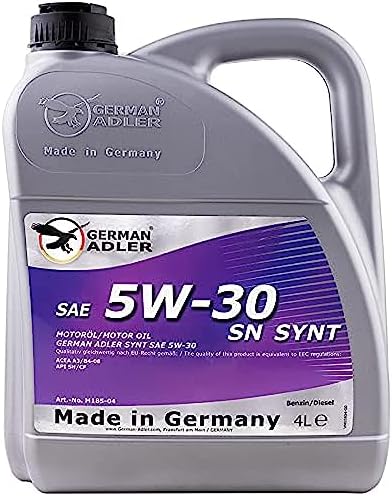 GERMAN ADLER SYNT SAE 5W-30 Fully Synthetic Engine Oil - 4L price in ...