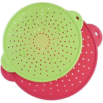 Amazon.com: Trudeau 11-Inch Silicone Splatter Screen, Red: Silicone ...