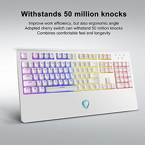 Fuhlen G98K Mechanical Keyboard with Wrist Rest - Tactile & Silence ...