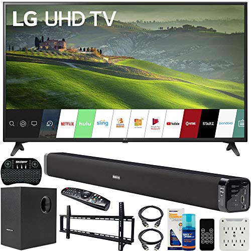 LG 60UM6900PUA 60-inch HDR 4K UHD Smart LED TV (2019) Bundle with Deco ...