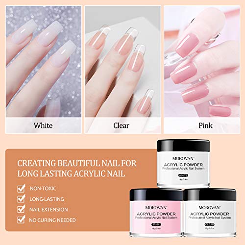 Diy Acrylic Powder And Liquid / 9pcs Set Diy Acrylic Powder 3 Bottles ...